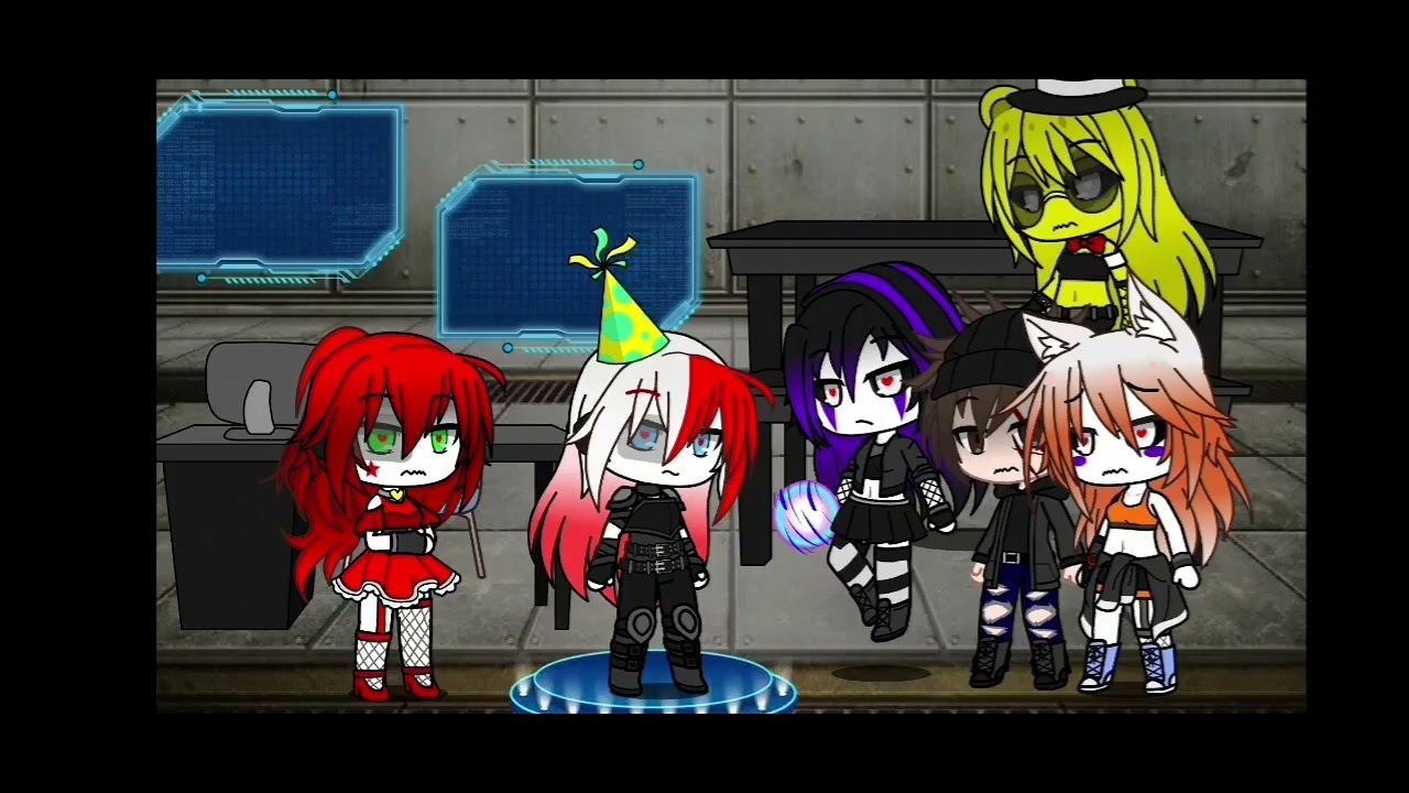 Fnia 5 gacha club (night 6 full ) + secret scene - YouTube