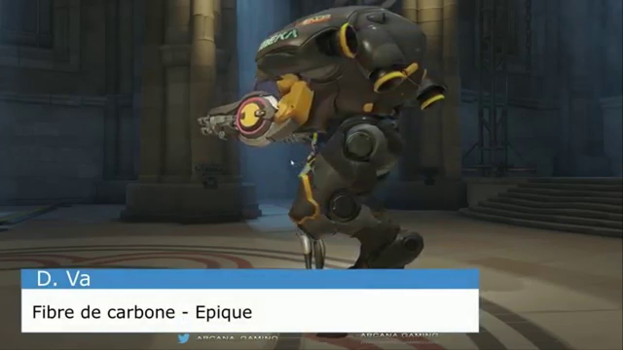 Overwatch - Tous les skins de Dva - YouTube