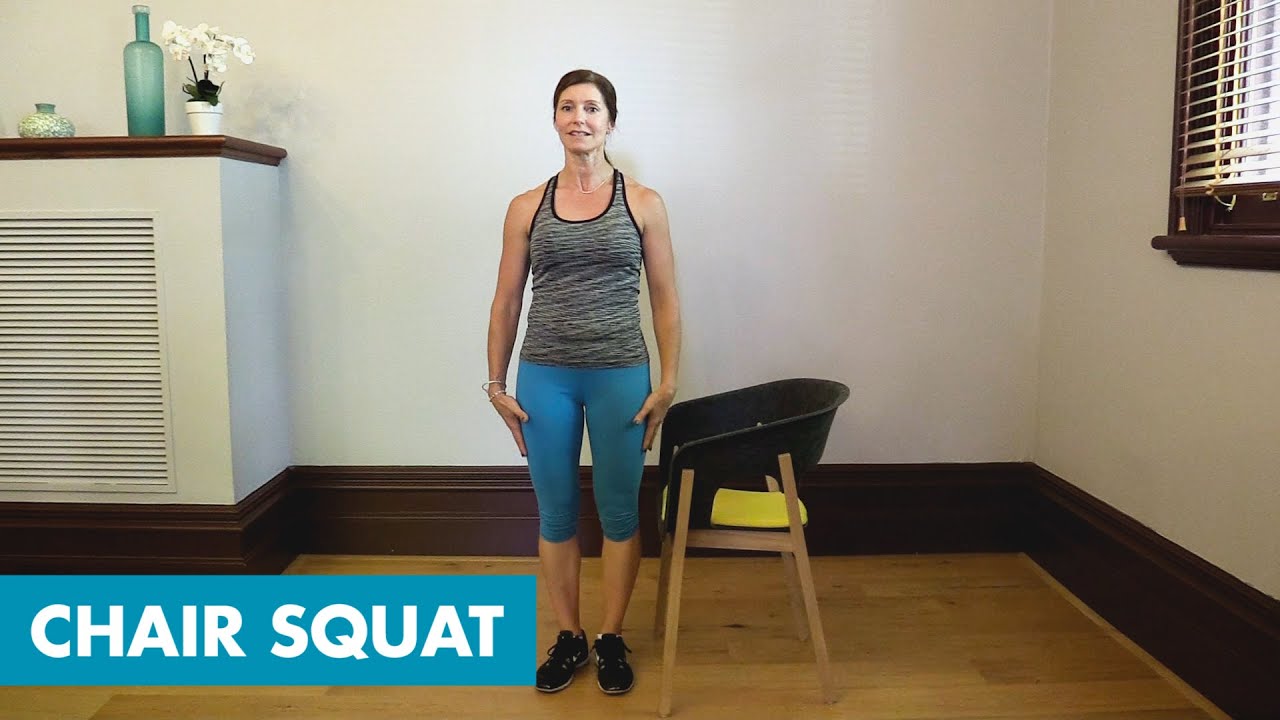 How to do a Chair Squat - Get Moving with Margarita - YouTube