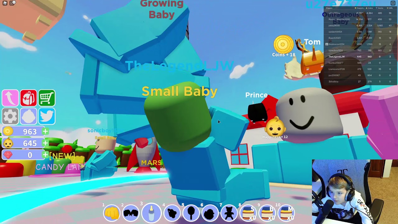 Baby Simulator! 1000 Happiness!!! - YouTube