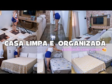 MATENDO A ORGANIZAÇÃO NA CASA | FAXINA NA SALA | E ORGANIZAÇÃO NO MEU MEU QUARTO🩷