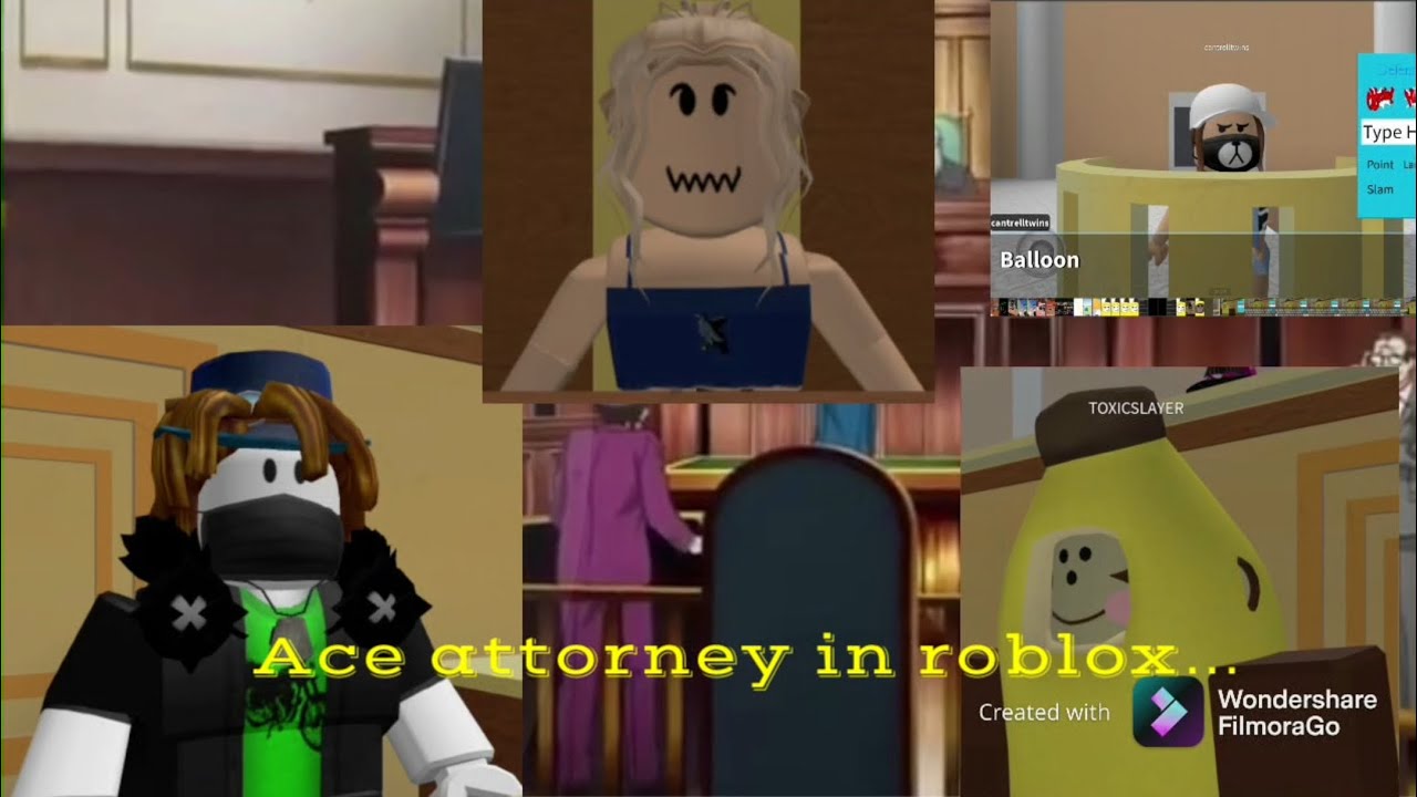 Ace attorney in roblox… - YouTube