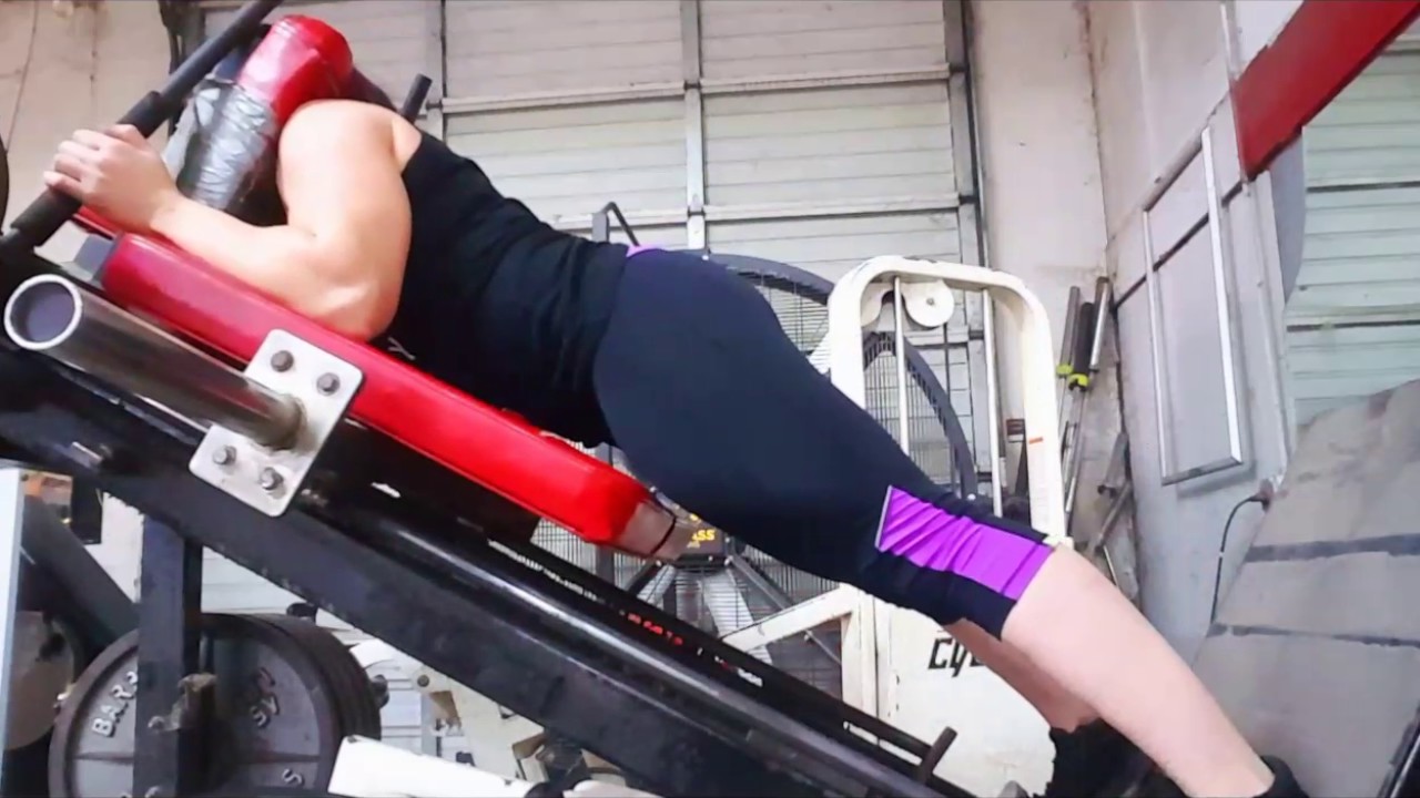 Hack Squat Variation for Glutes and Hammies! - YouTube