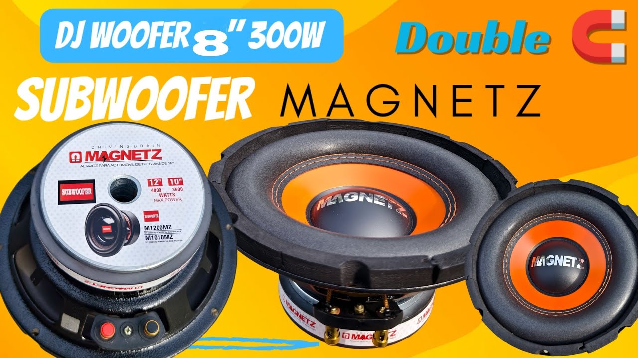 👉 full video 👈magnetz subwoofer 8inch 200w unboxing performance bass ...