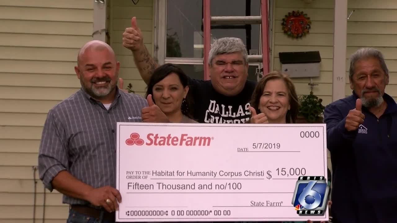 State Farm presents Habitat for Humanity with $15,000 check for ...