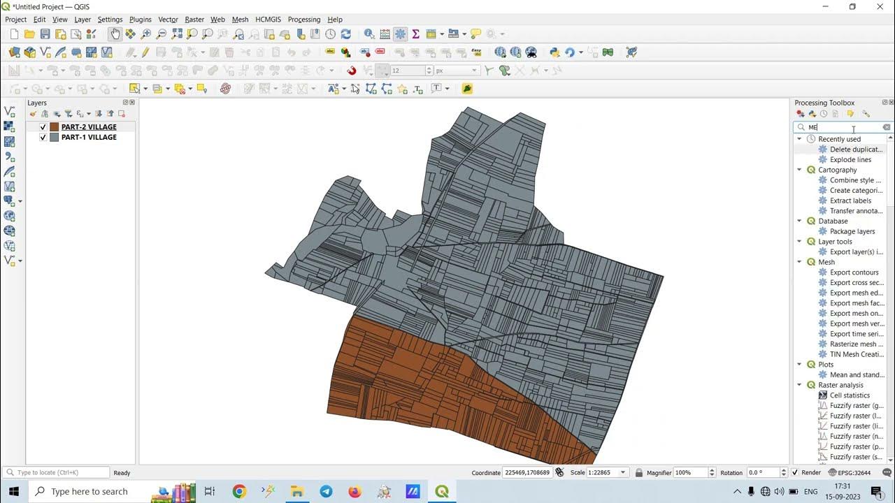 How To Merge To Different Shape File In To One Shape File Resurvey Qgis Merge Vectorlayer