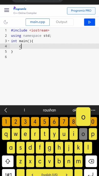 Hello World In C Programing Programing In C Language Cpp Programing On Phone Coding
