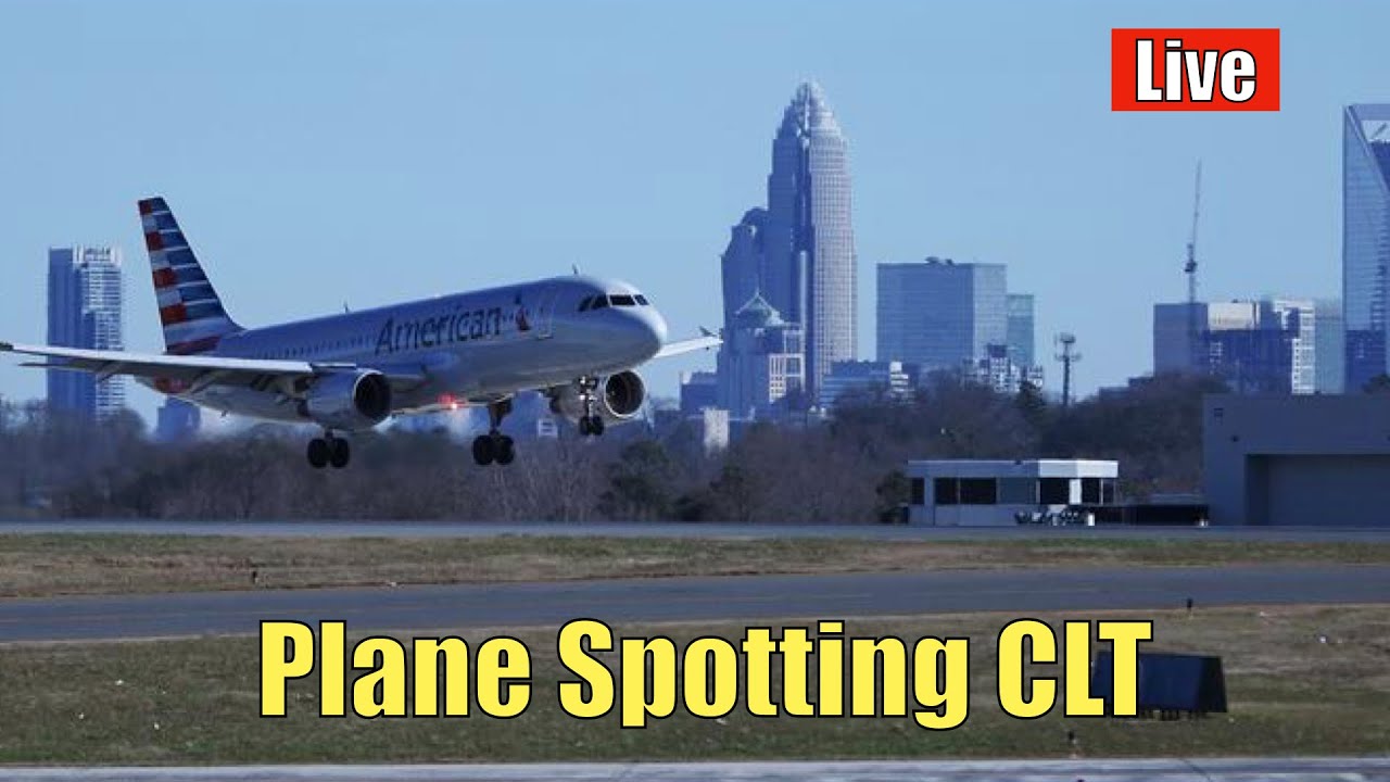 Live Plane Spotting (Huge C-17 Takeoff) | Charlotte Douglas Airport ...