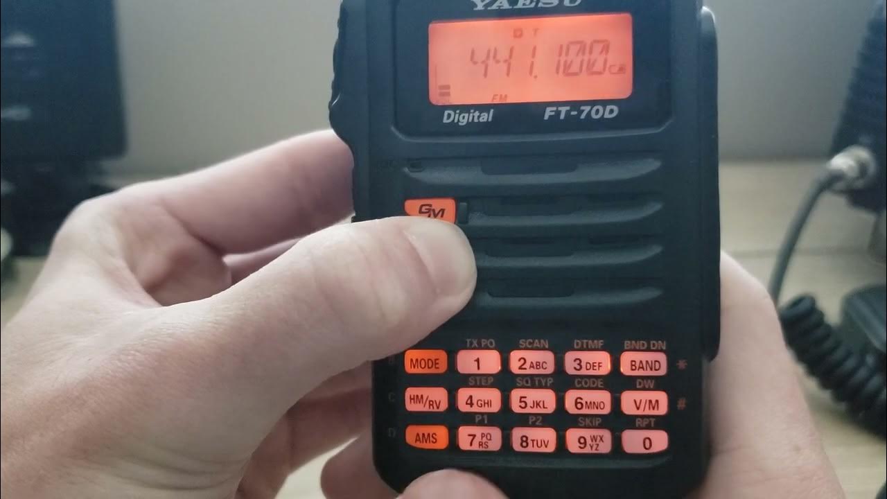 Yaesu FT-70DR Overview And Basic Functions - YouTube