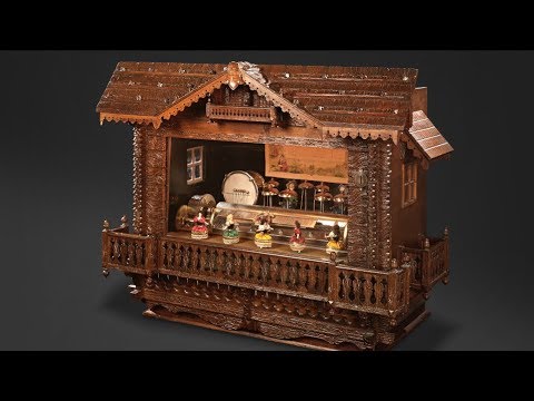 Swiss Automata Cylinder Music Box from M.S. Rau Antiques - YouTube