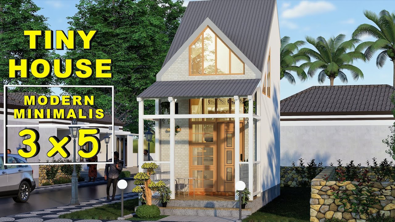 Desain Rumah 3x5 Meter | Mezzanine | Tiny House - YouTube