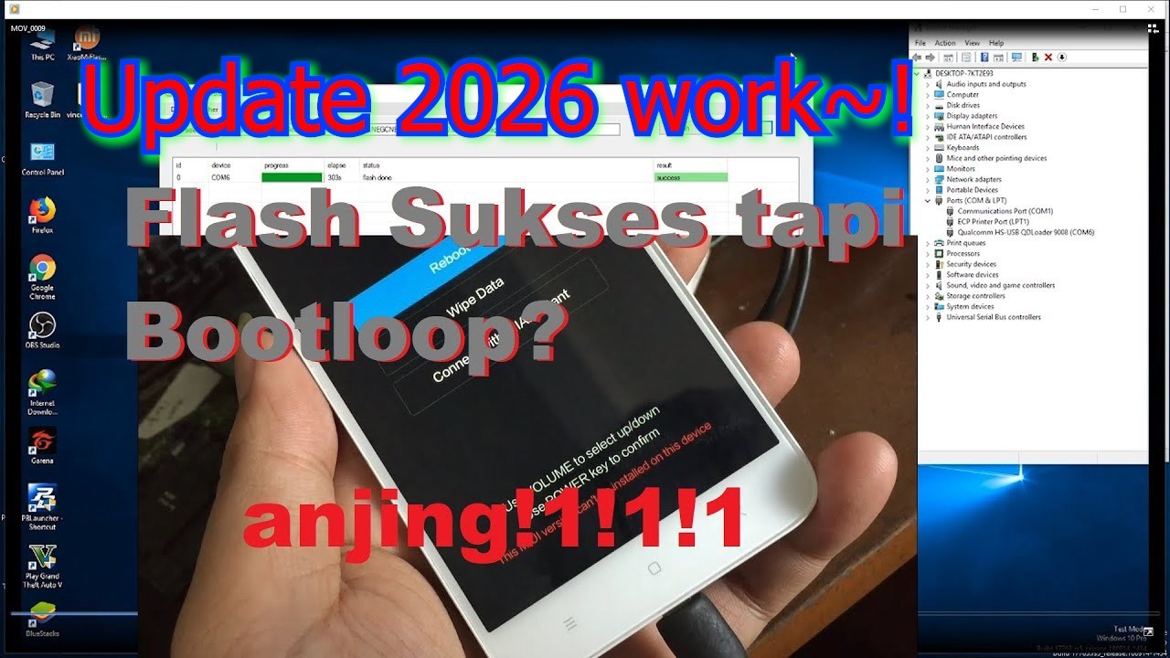 Tutorial Flash Redmi 5 Plus Vince 100% Work - YouTube