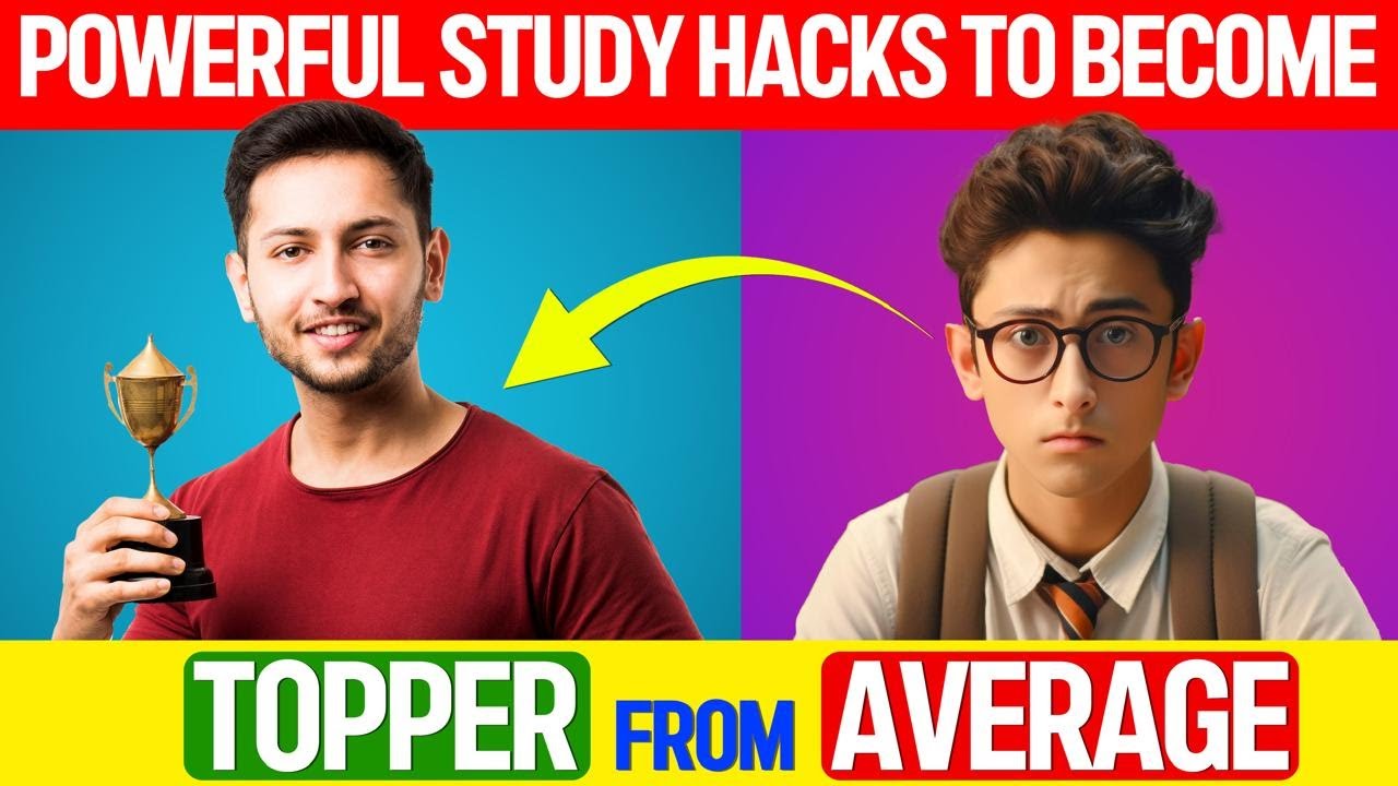 Powerful Study Hacks To Become Topper From Average - YouTube