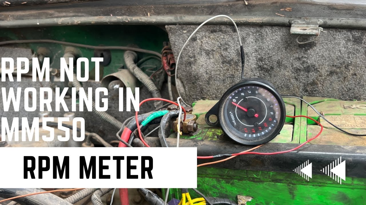 Mahindra MM550 RPM Meter Problem | Not Working - YouTube