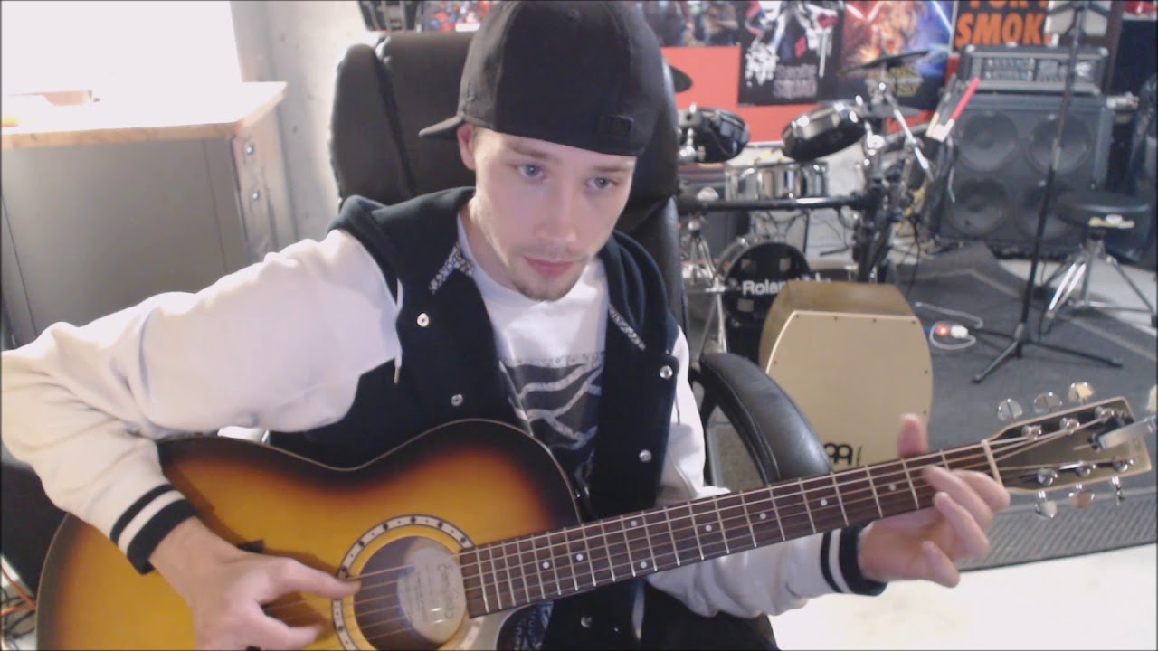 How to Play Fingerstyle Eminem Mockingbird on Acoustic Guitar Chords ...