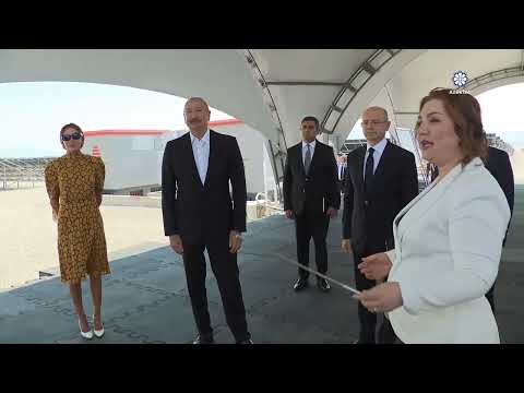 Naxçıvan şəhərində “Şəms 1” və “Qərbi Üfüq” Günəş Elektrik stansiyalarında görülən işlərlə tanışlıq