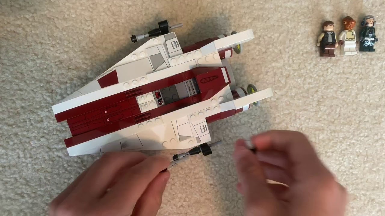 Lego Star Wars A-wing Speed Build Comparison - YouTube