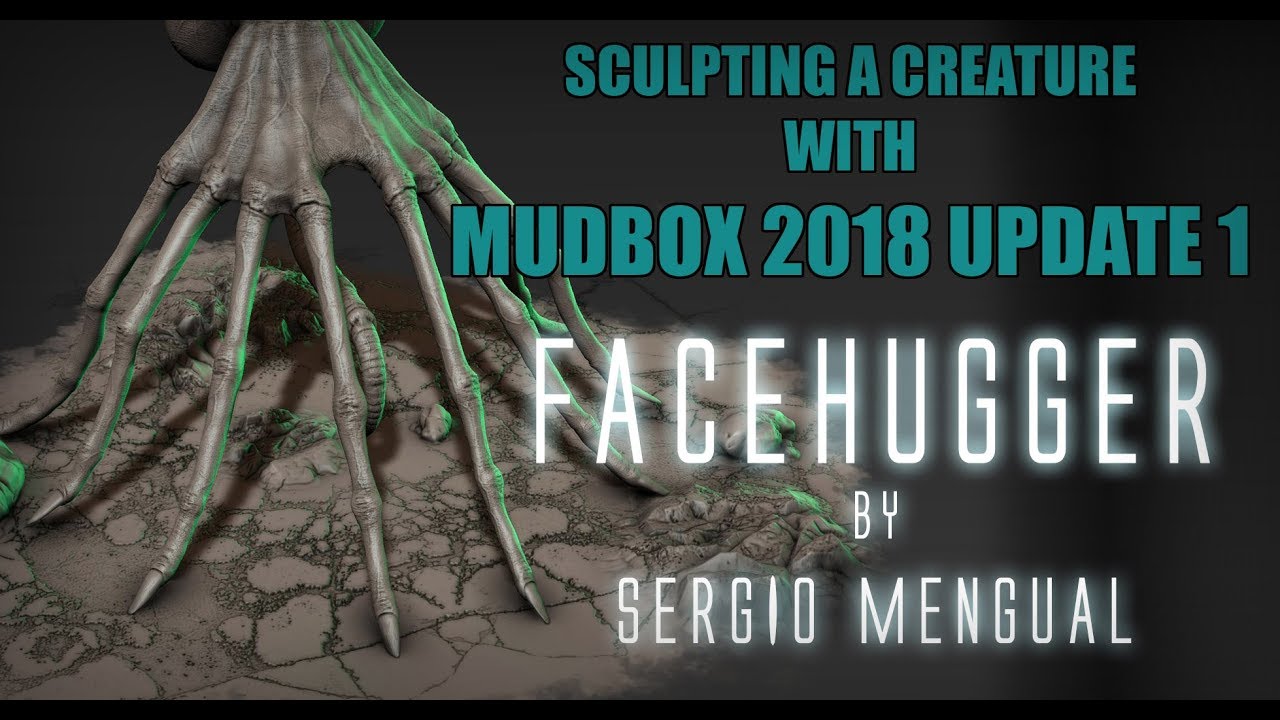 Sculpting on Mudbox 2018 Update 1 Facehugger - YouTube