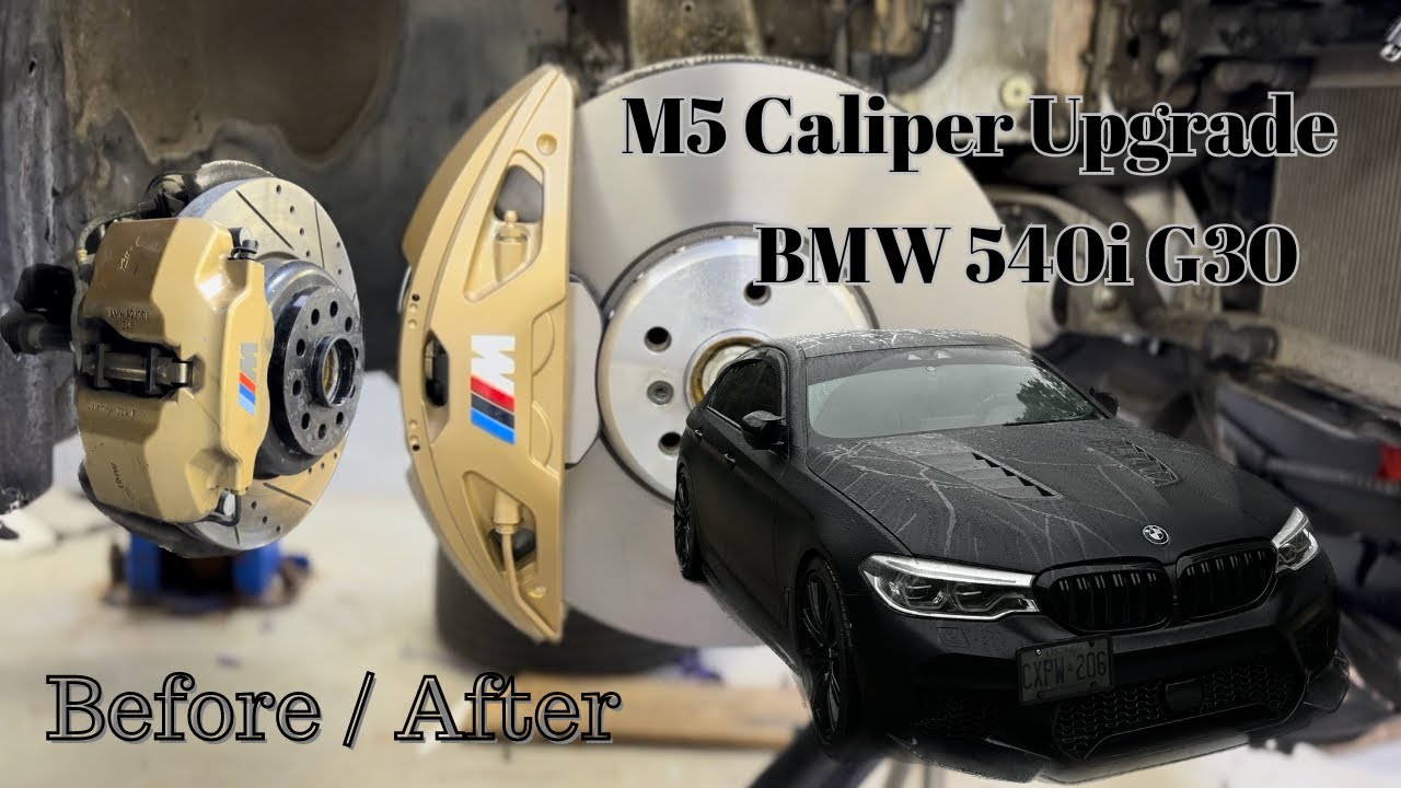BMW 540 Gets Performance Break Caliper UpGrade ! - YouTube