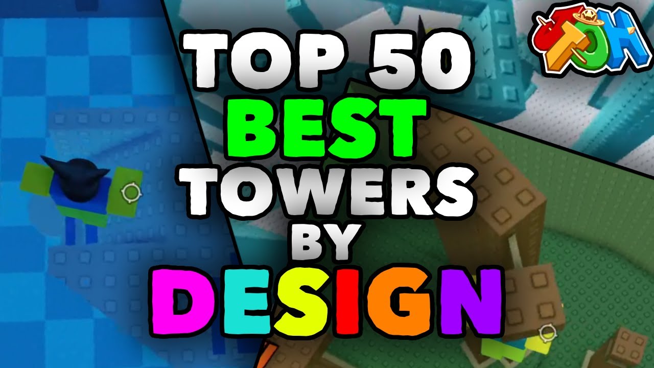 EVERY jtoh tower RANKED by DESIGN - TOP 50 BEST (ranked by 6 people ...