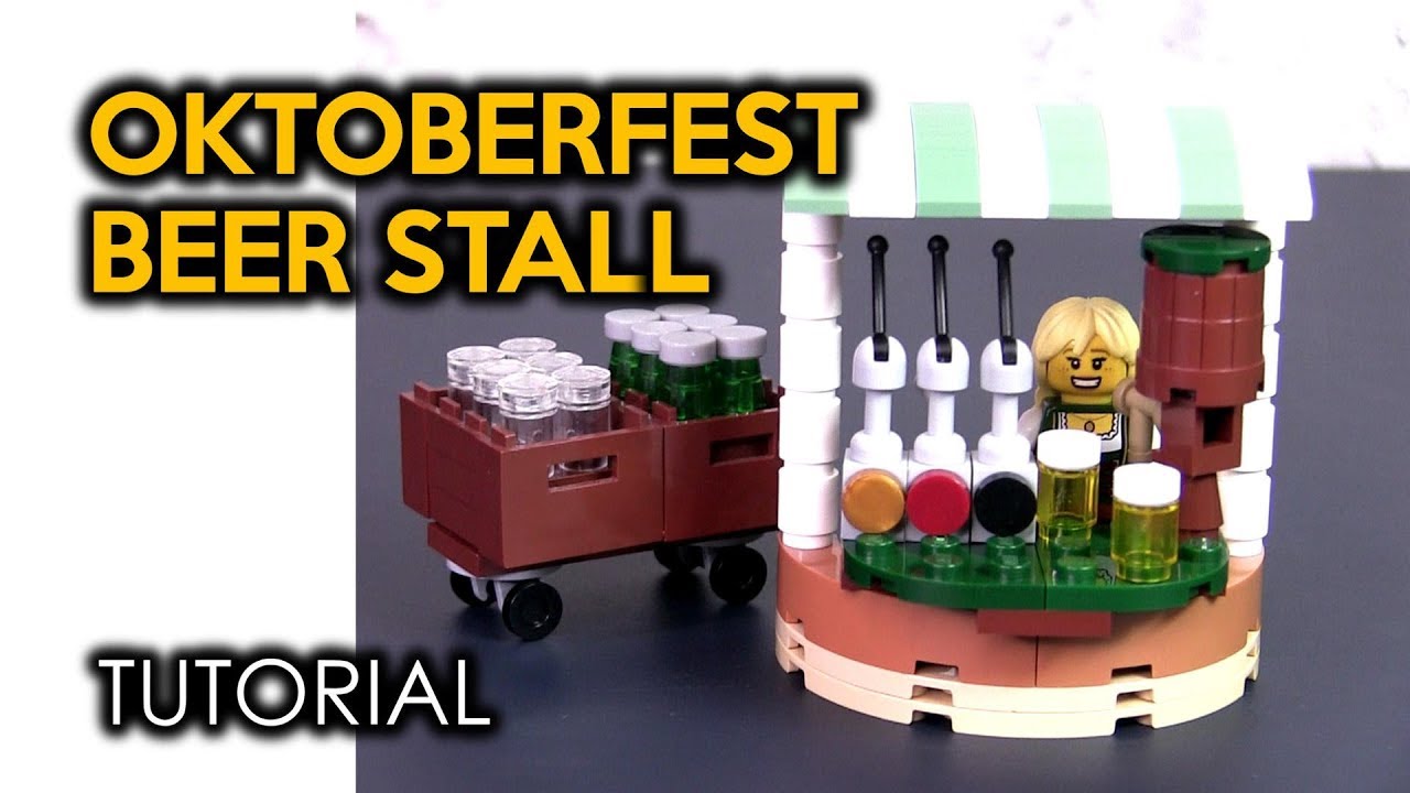 How to Build a LEGO Market Beer Stall - YouTube