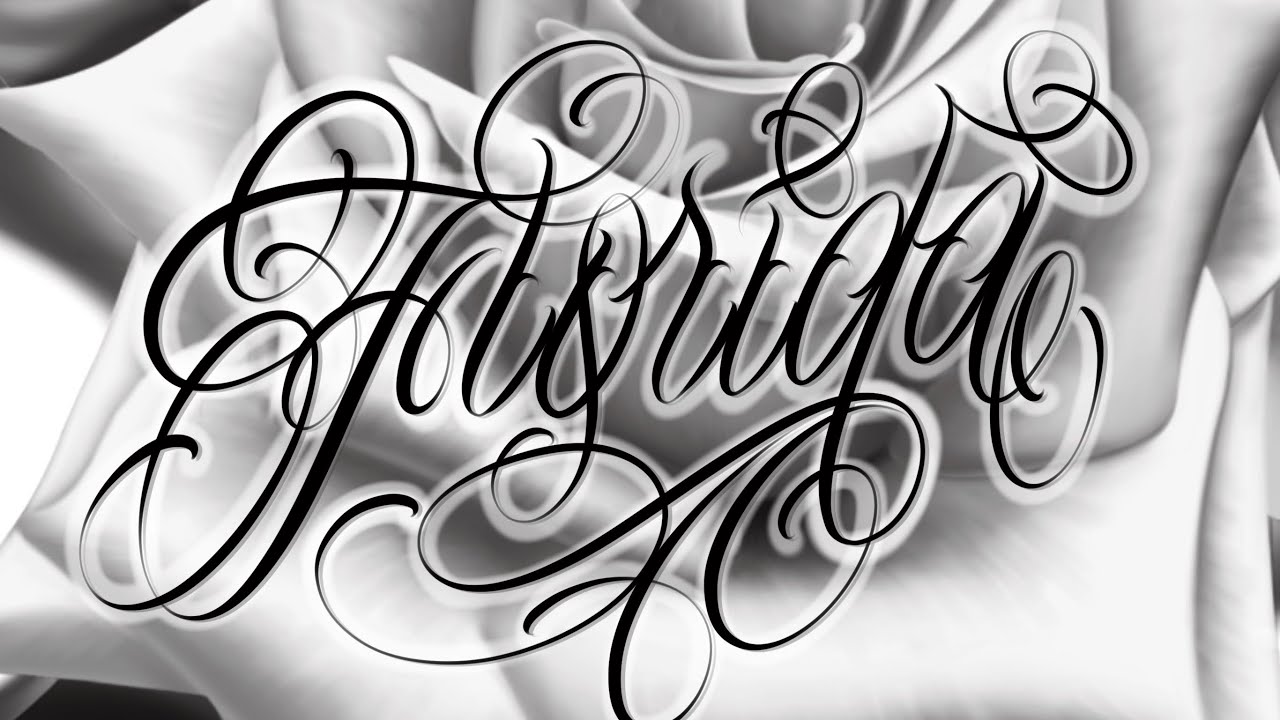 « FLORIDA » Lettering Tattoo on Rose Background - FULL PROCESS ...