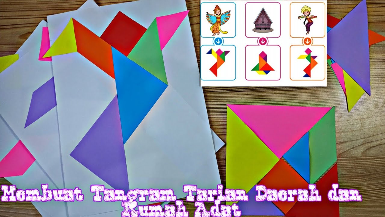 [TUTORIAL] Cara Membuat Tangram Tugas SBDP Kelas 4 Tema 1 Subtema 1 - YouTube