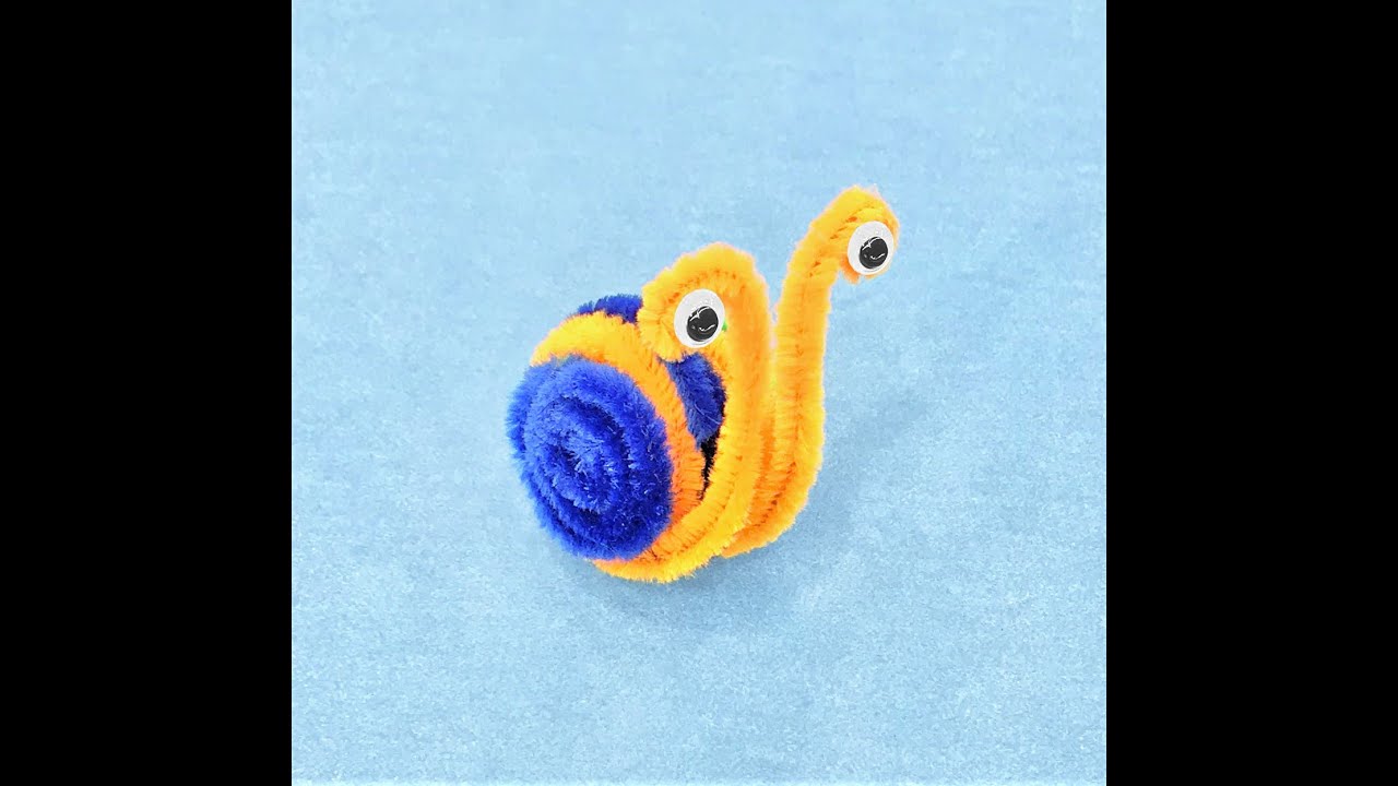 Pipe Cleaner Snail - DIY Craft Idea for Kids - YouTube