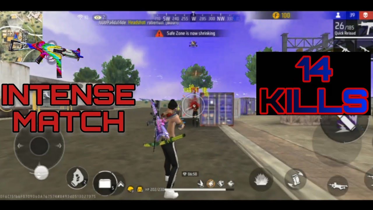 [Hindi]Free-Fire || Amazing match with intense match & kills - YouTube