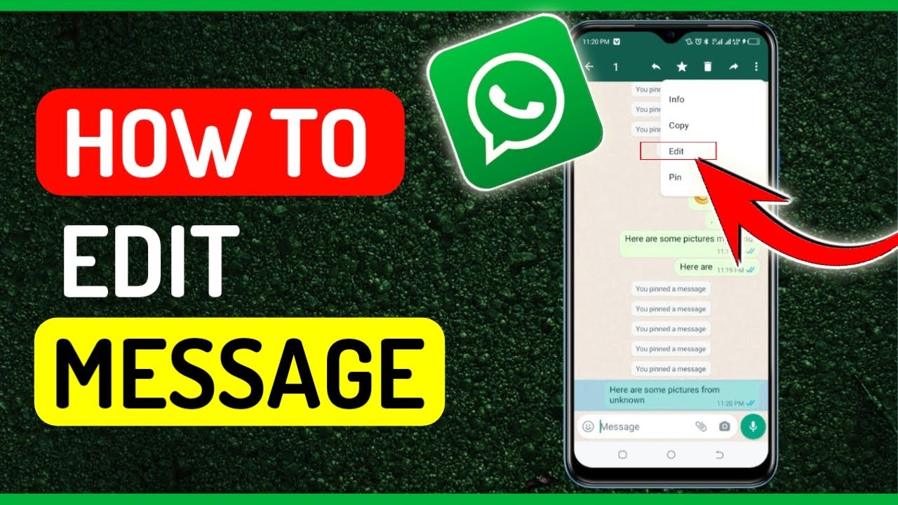 How To Edit whatsapp messages | Edit sent message in WhatsApp - YouTube