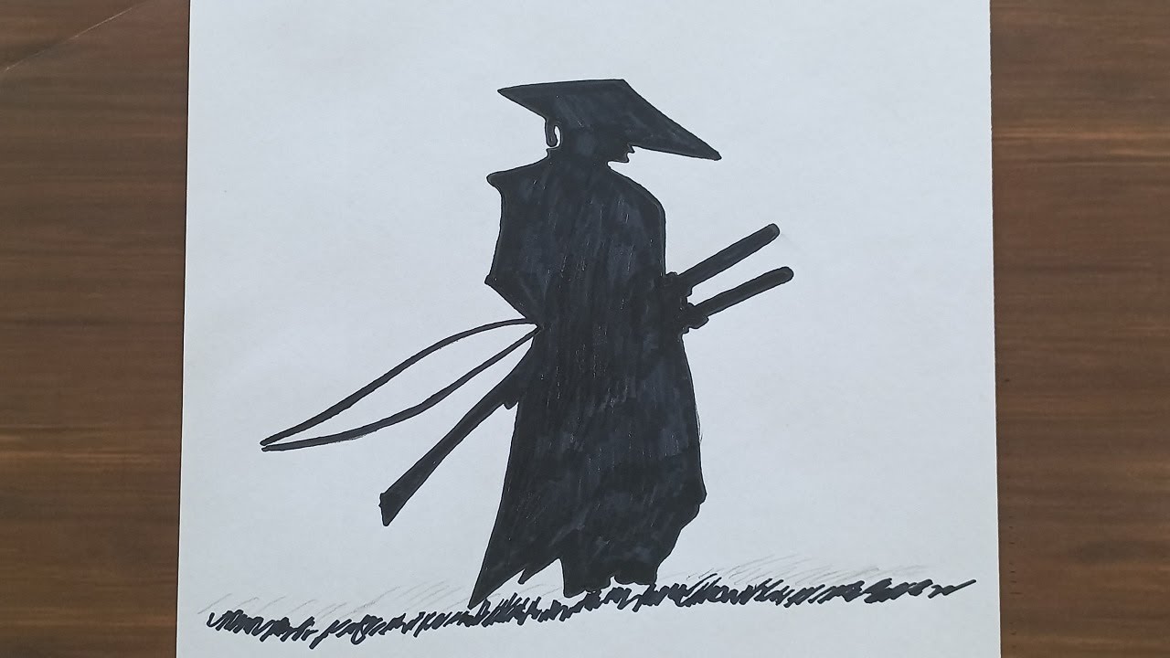 Easy samurai drawing for beginners | how to draw a samurai - YouTube