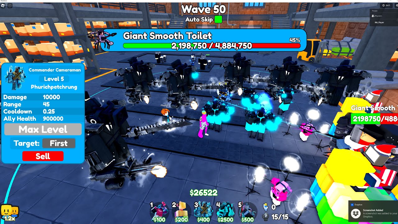 commander cameraman Level 5 : Toilet Tower Defense - YouTube