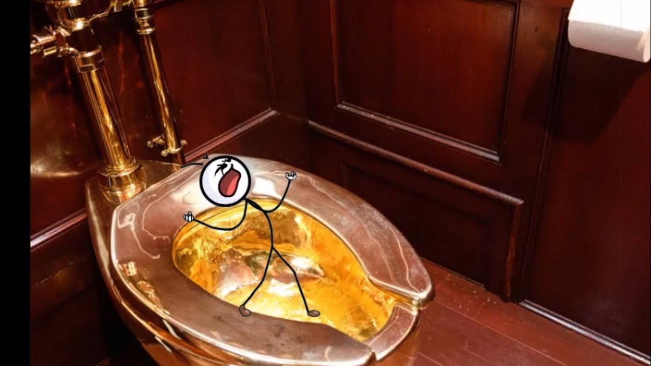 Henry stickmin uses a golden toilet - YouTube