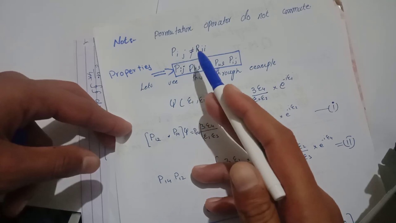 Interchange symmetry, permutation operator & system of identical ...