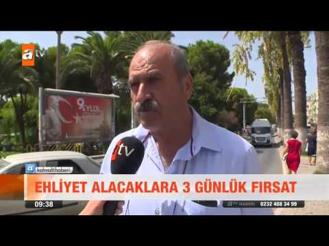 Ehliyet alacaklara 3 günlük fırsat - atv Kahvaltı Haberleri