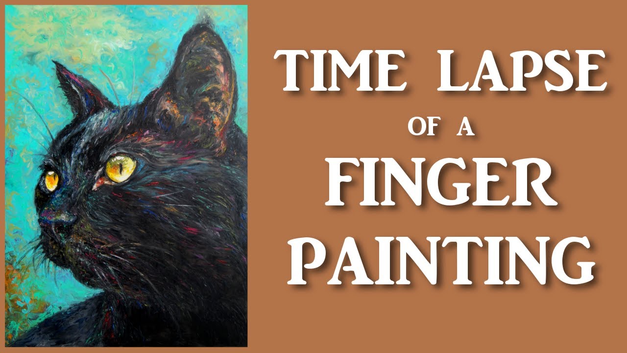 Cat Finger Painting