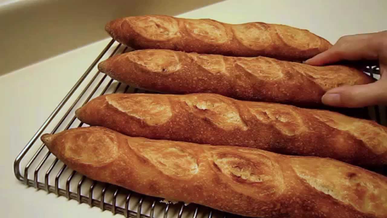 Classic Sourdough Bread: Finished Baguettes - YouTube