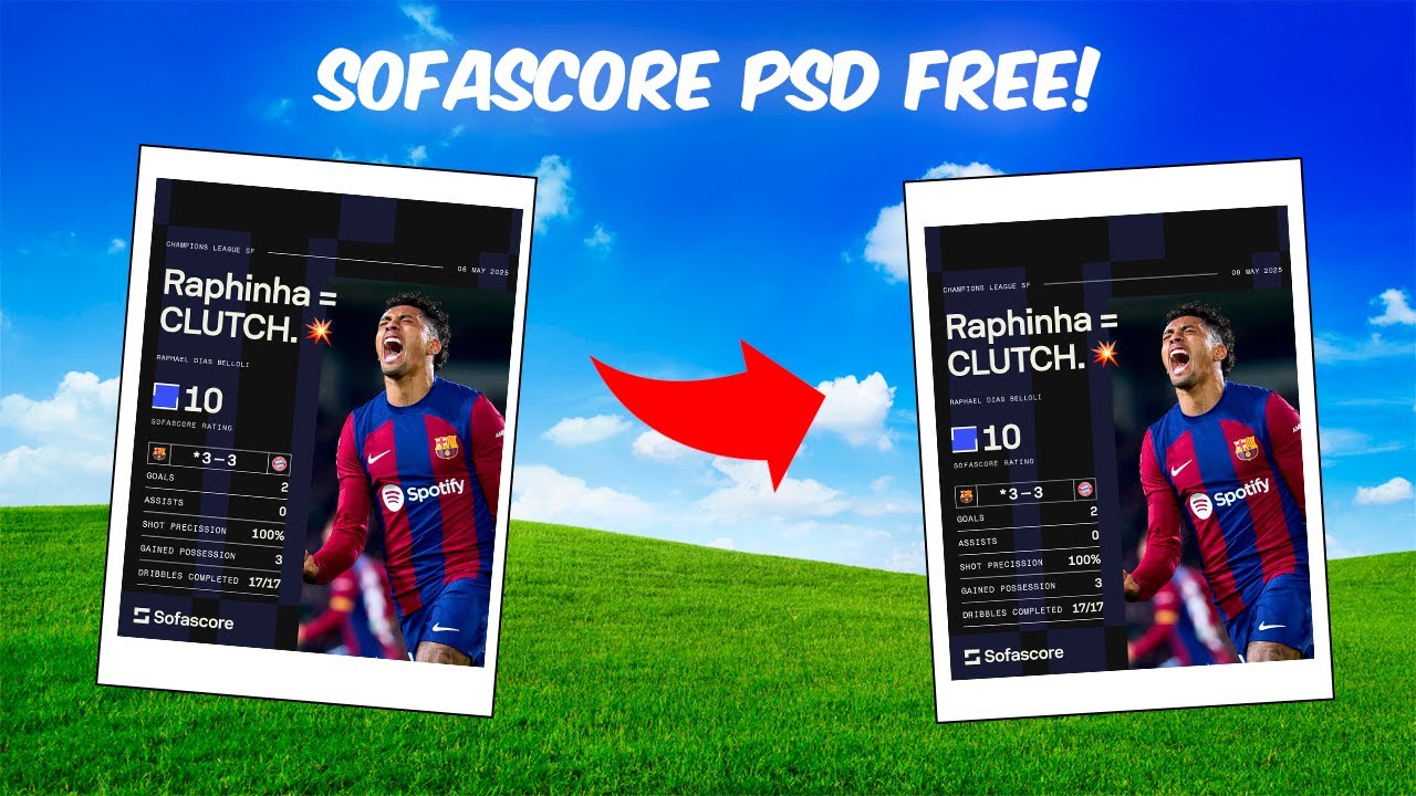 Free PSD 💥 | SofaScore Design 🔵 | Tutorial (10) - YouTube