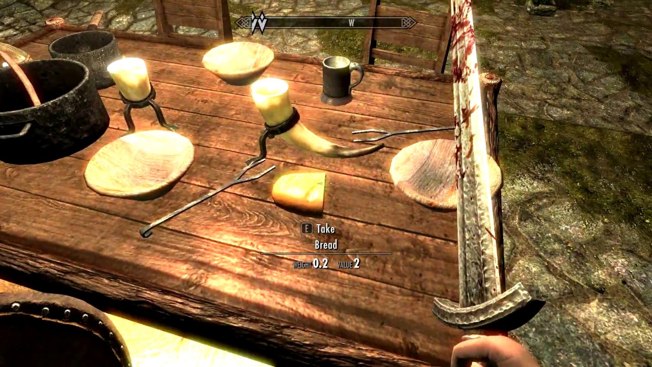 The Elder Scrolls V: Skyrim - First FIGHT!! (1080p) - YouTube