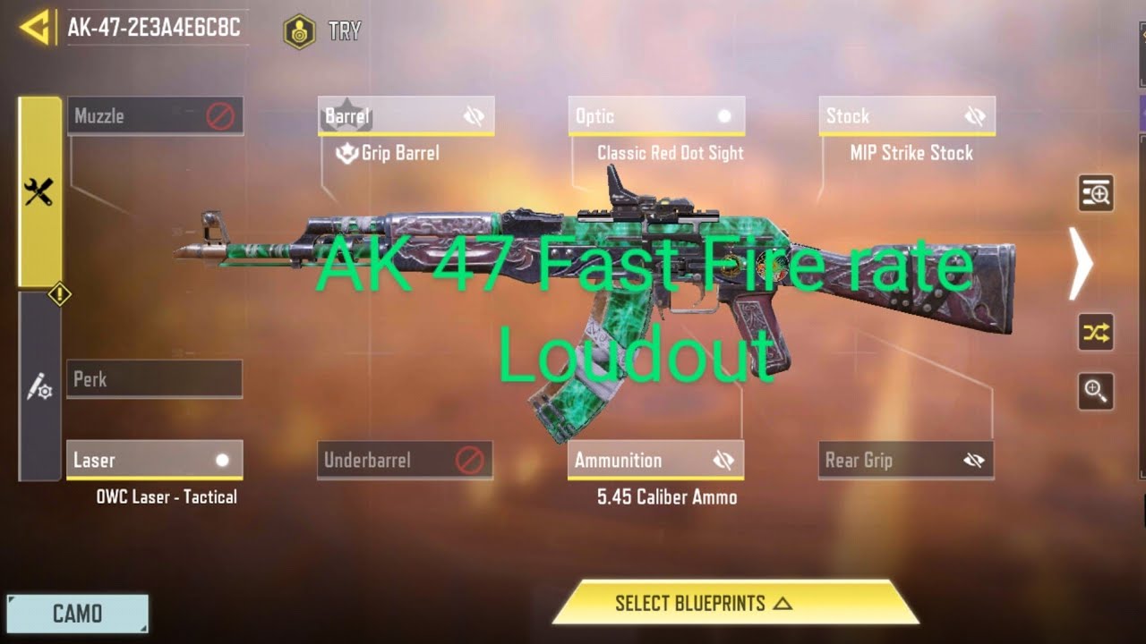 BLACKOUT CODM AK 47 Free to play Loadout Gameplay | Call of Duty Mobile ...
