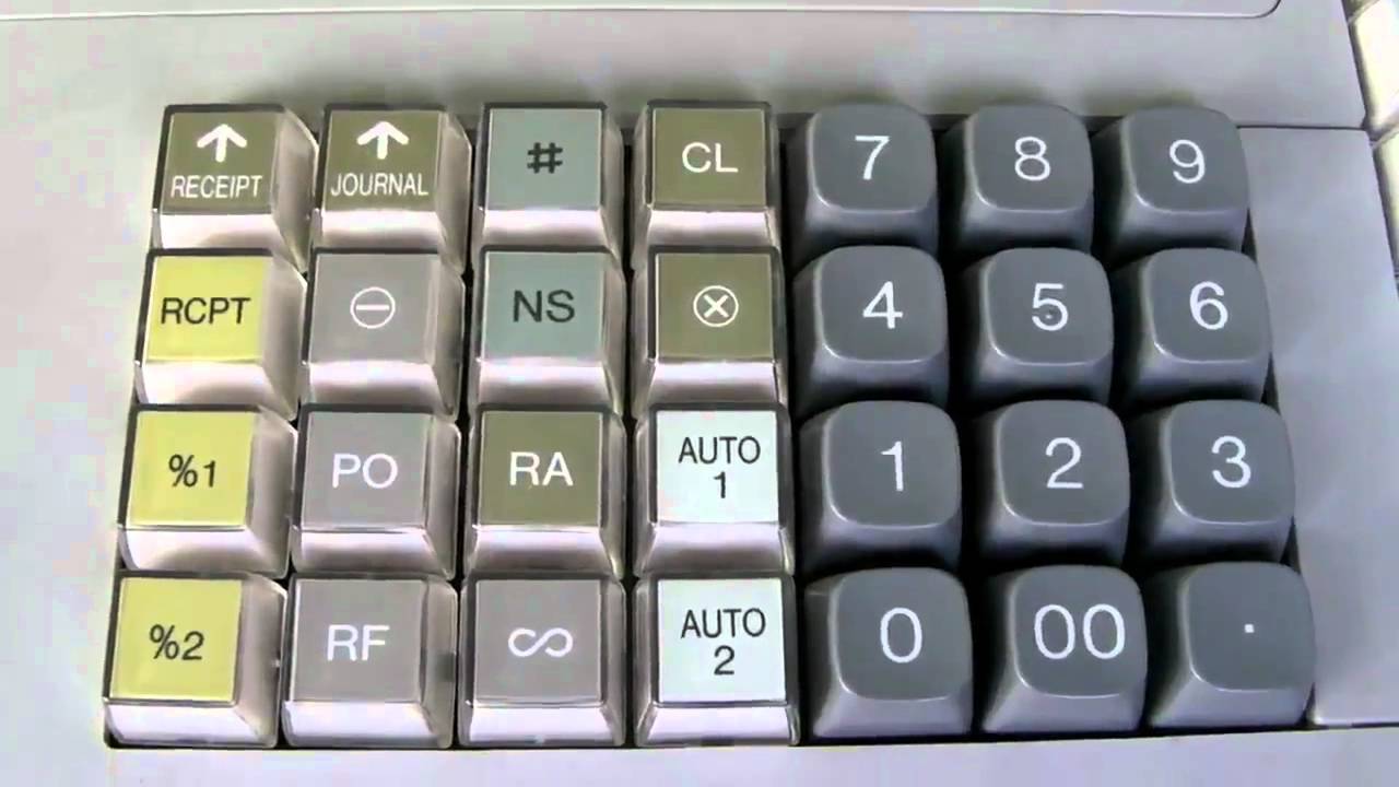 Cara kerja kas register Sharp ER A440.flv - YouTube