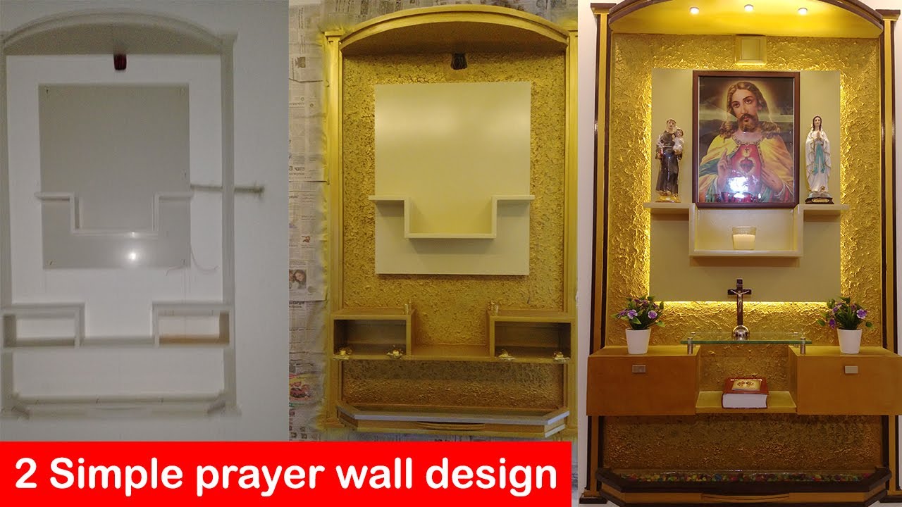 Simple prayer wall design/Two prayer area design - YouTube