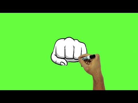 GREEN SCREEN 4K | Fist Bump | Art | Animation | Chroma key FULL HD ...