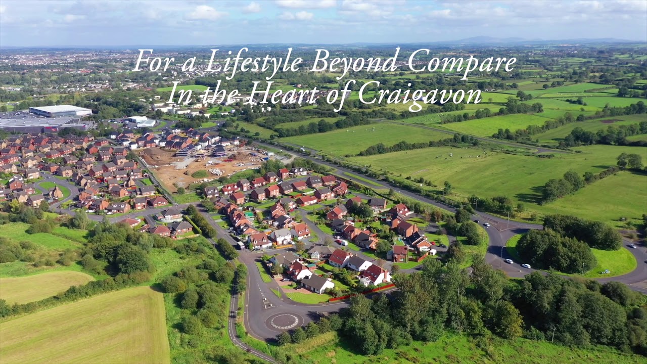 Carnreagh Park, Craigavon - Aerial Flyover Oct 2019 - YouTube