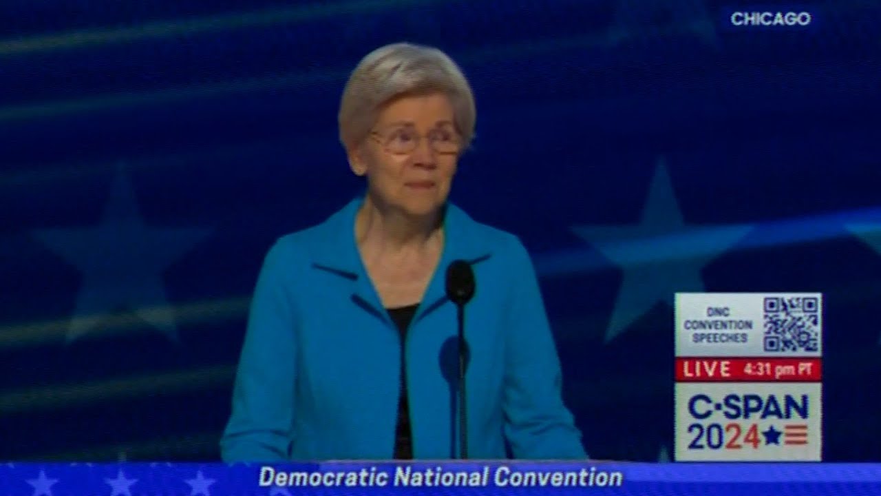 Elizabeth Warren Gets Standing Ovation and Pushed To Tears During DNC ...