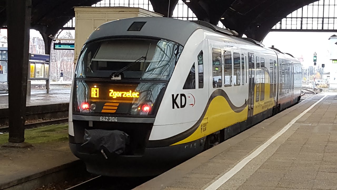 International trilex-express in Görlitz: TLX RE1(5681) Zgorzelec - YouTube