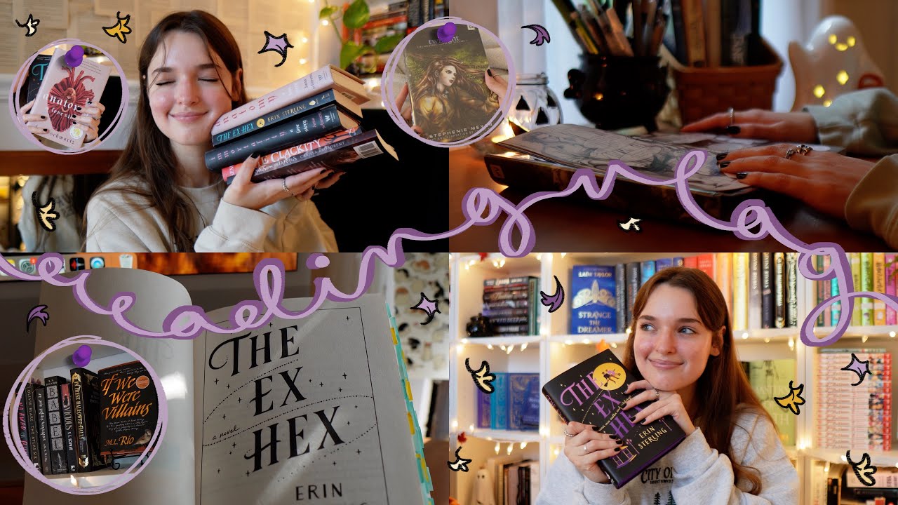READING VLOG | reading spooky romance + lots of exciting book mail🌙🔮 ...