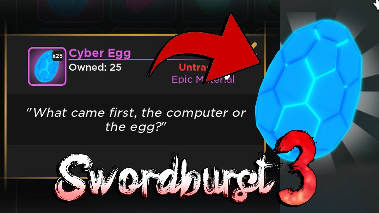 SWORDBURST 3 What Is The CYBER EGG Used for? - YouTube