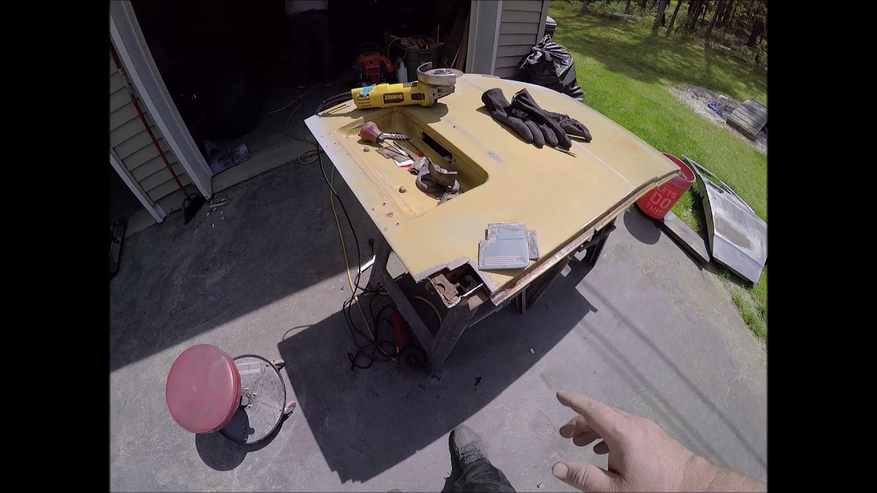 How To : Prep / Weld a patch panel on a door. - YouTube