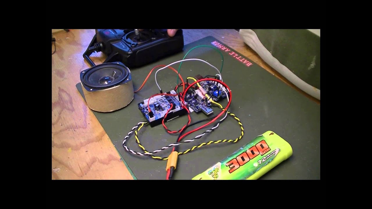 DIY sound card and Tiger sound set for Heng Long tanks - YouTube